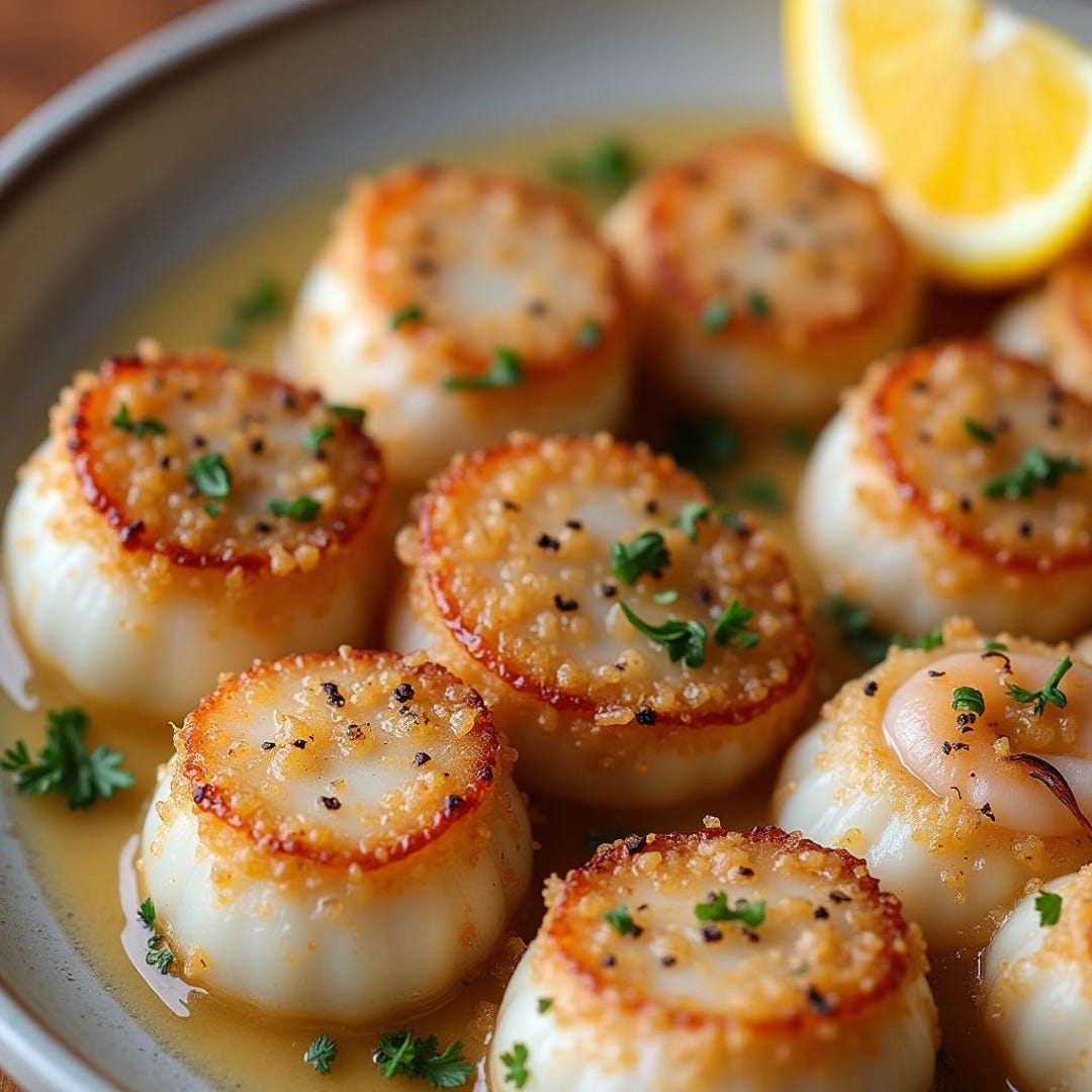 Garlic Butter Baked Scallops Recipe: Easy Family Meal (PDF Download) - Etsy