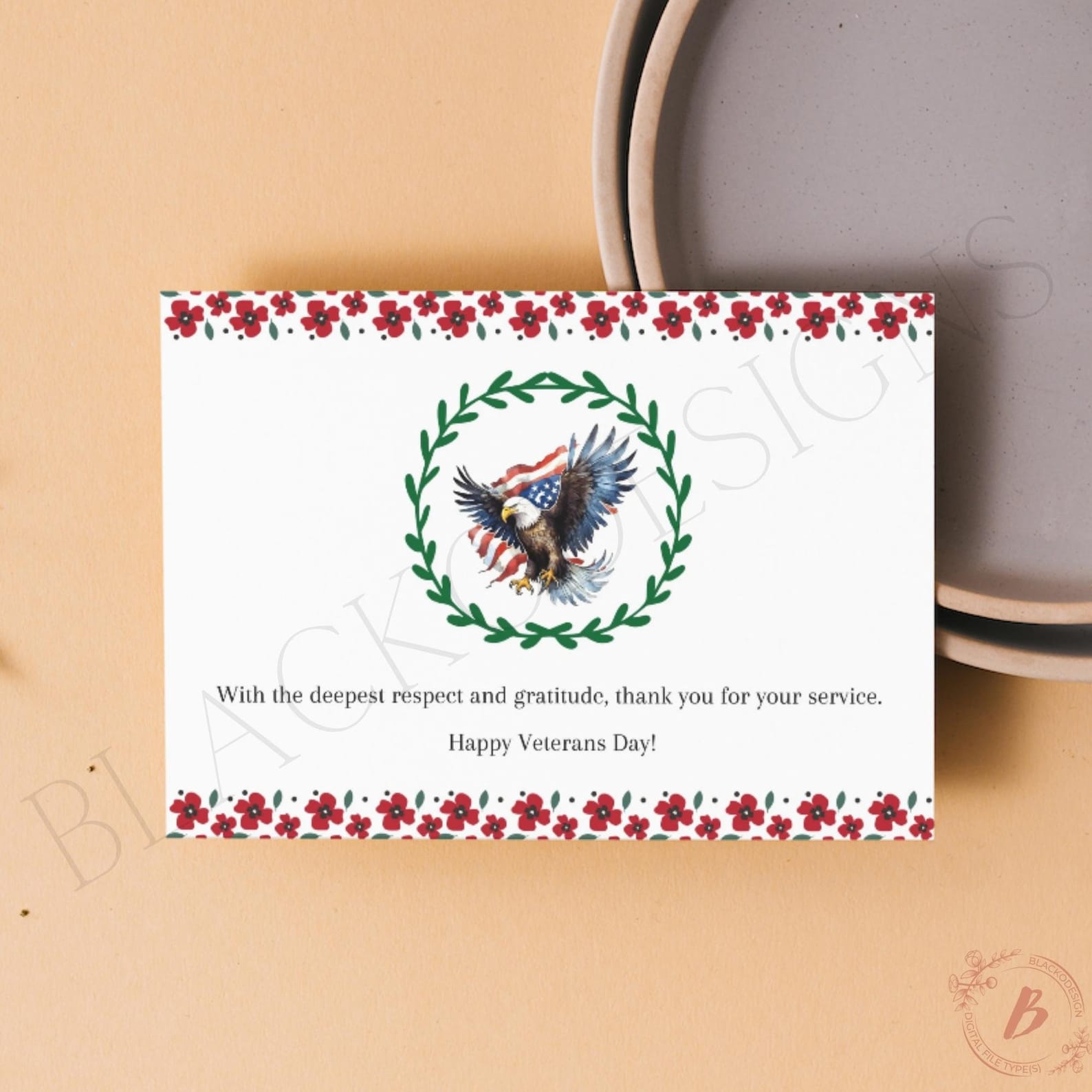 Veterans Day Card Printable, Thank You for Your Service, Heroes ...