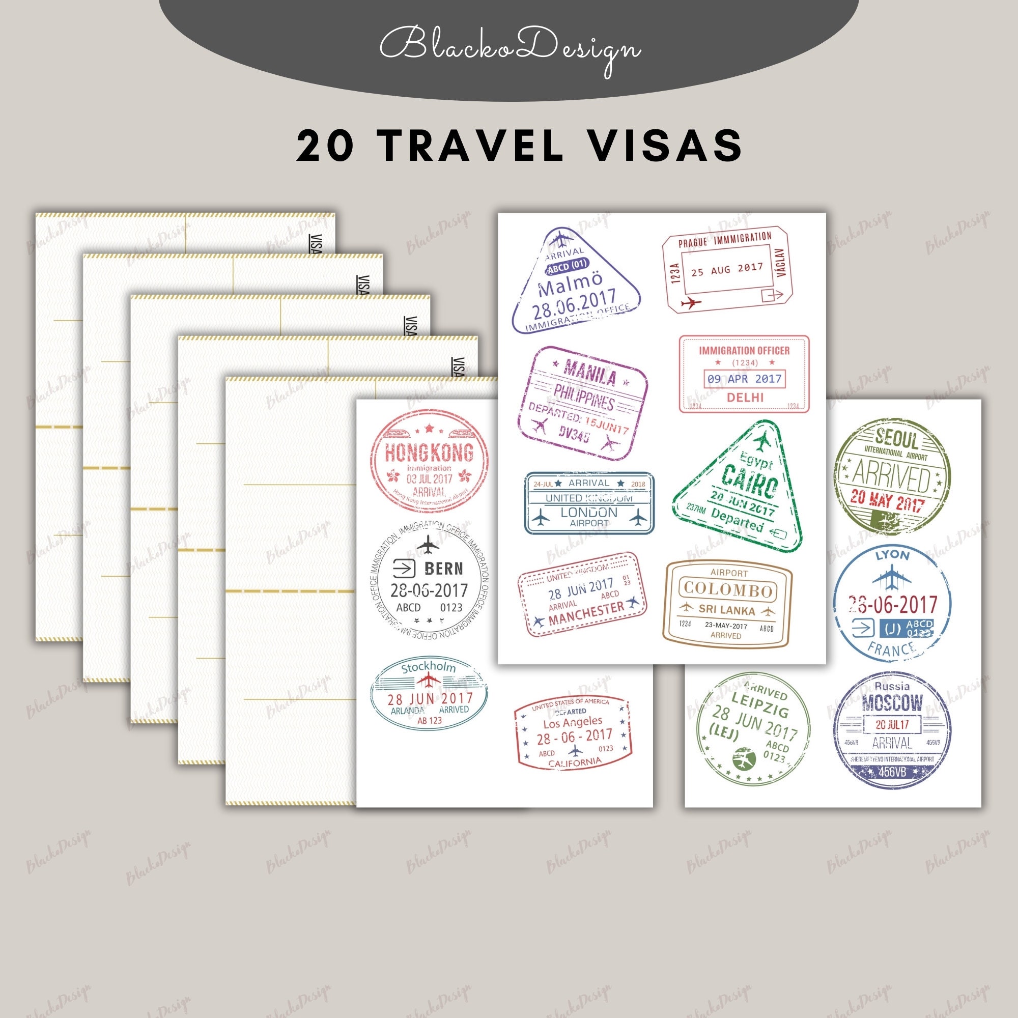 Editable US Passport Craft for Kids: Printable Travel Game (instant ...
