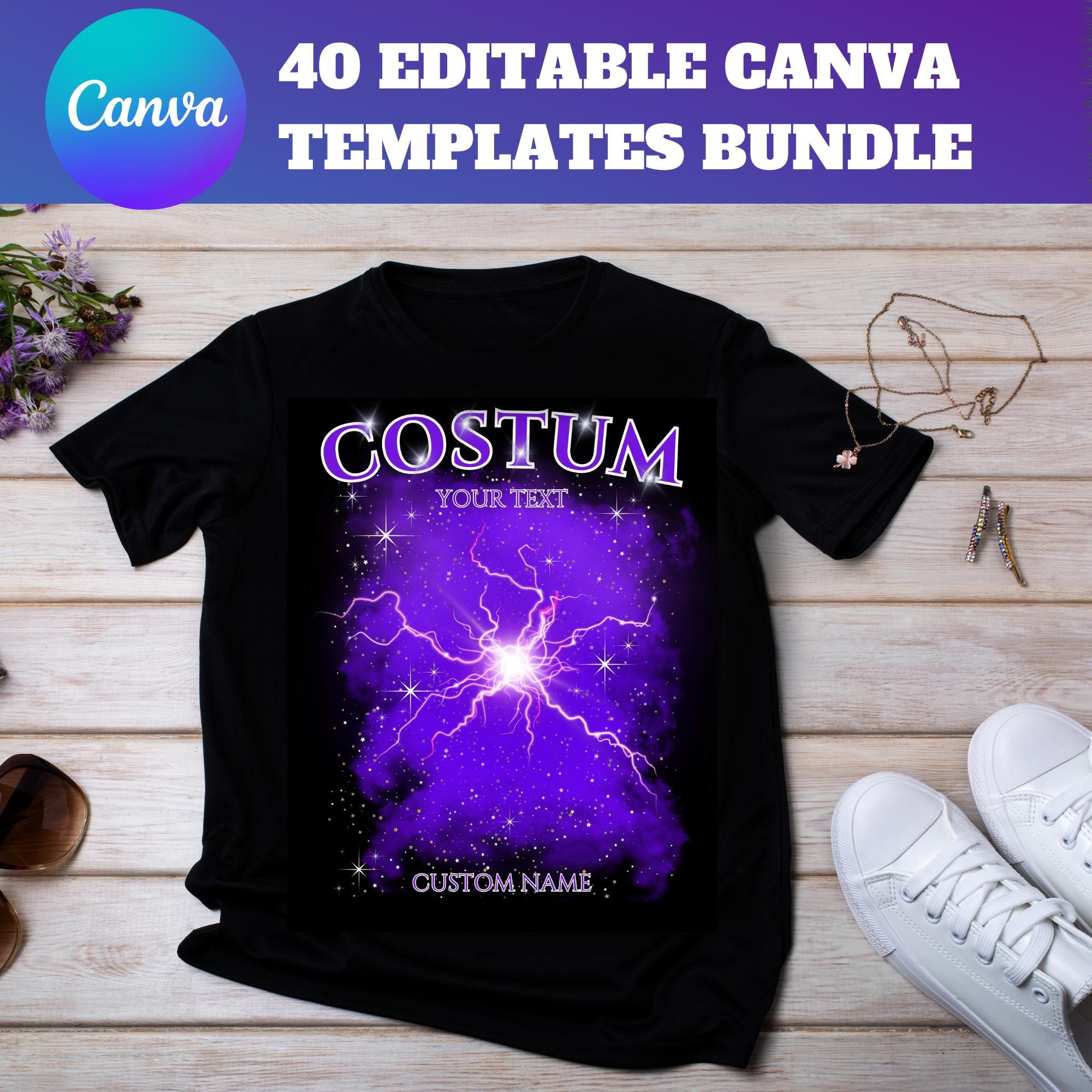 40 Custom Bootleg Rap Tee Canva Editable Template the Ultimate DIY ...