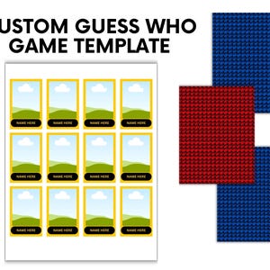 Custom Guess Who Game Template, Editable Board Game Canva Template - Etsy