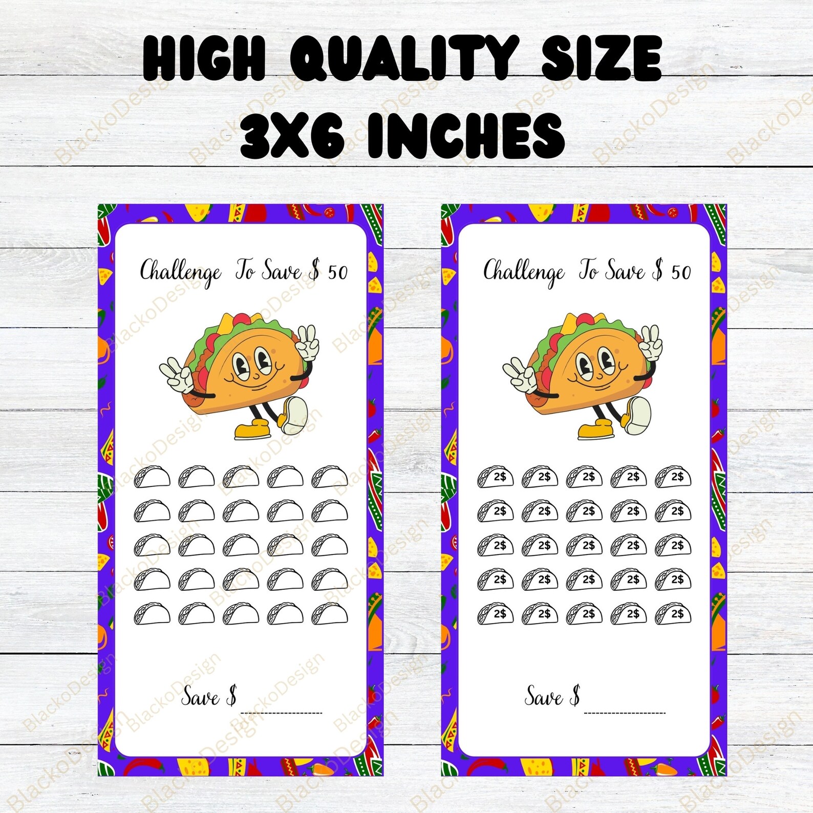 Taco Mini Savings Challenges Taco Savings Challenge Taco Challenge ...