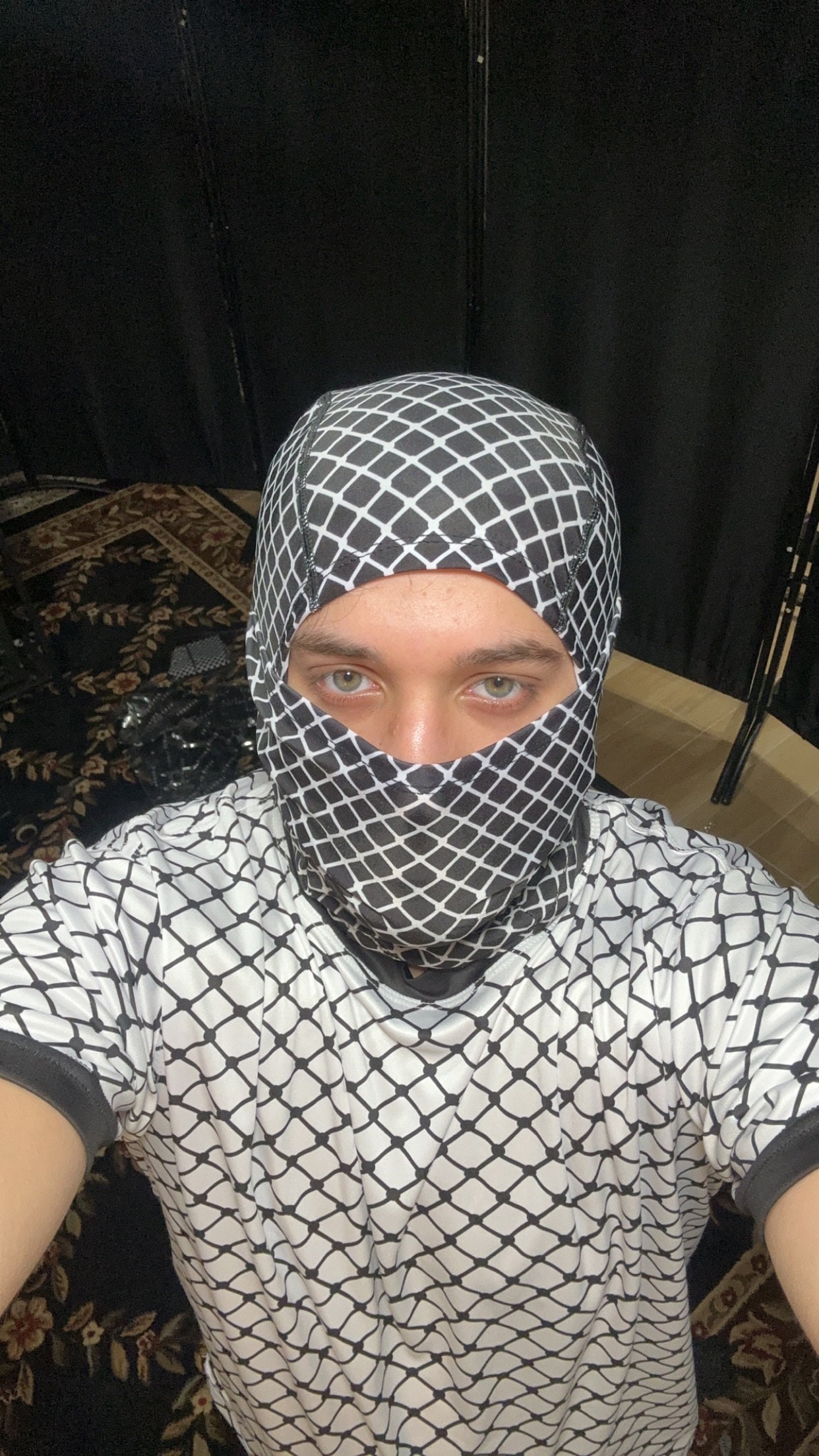 Palestine Keffiyeh Balaclava, Shemagh, Arab / Palestinian Fashion - Etsy