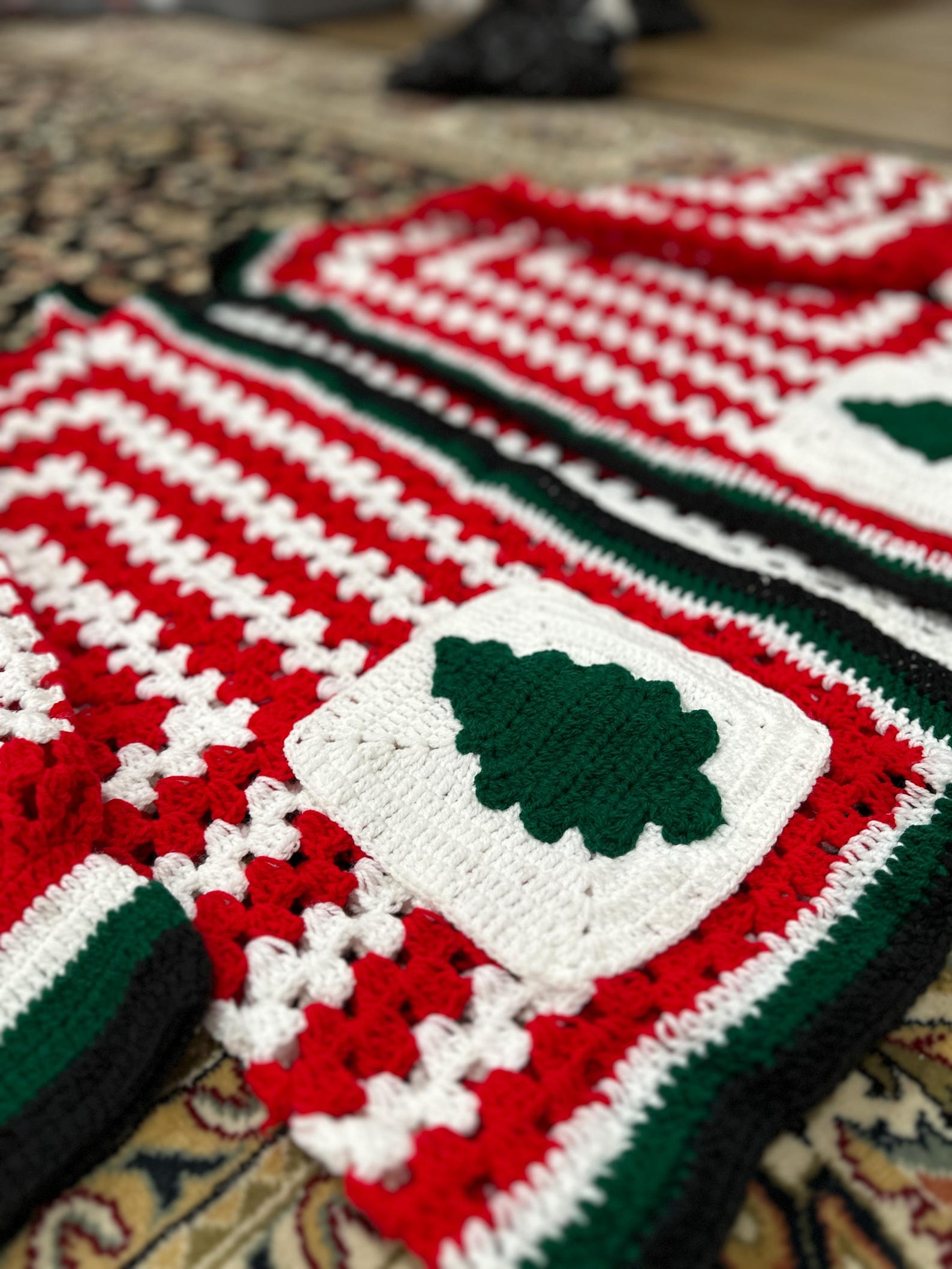 Handmade Lebanon Crochet Cardigan: Cedar Tree Patchwork Sweater - Etsy