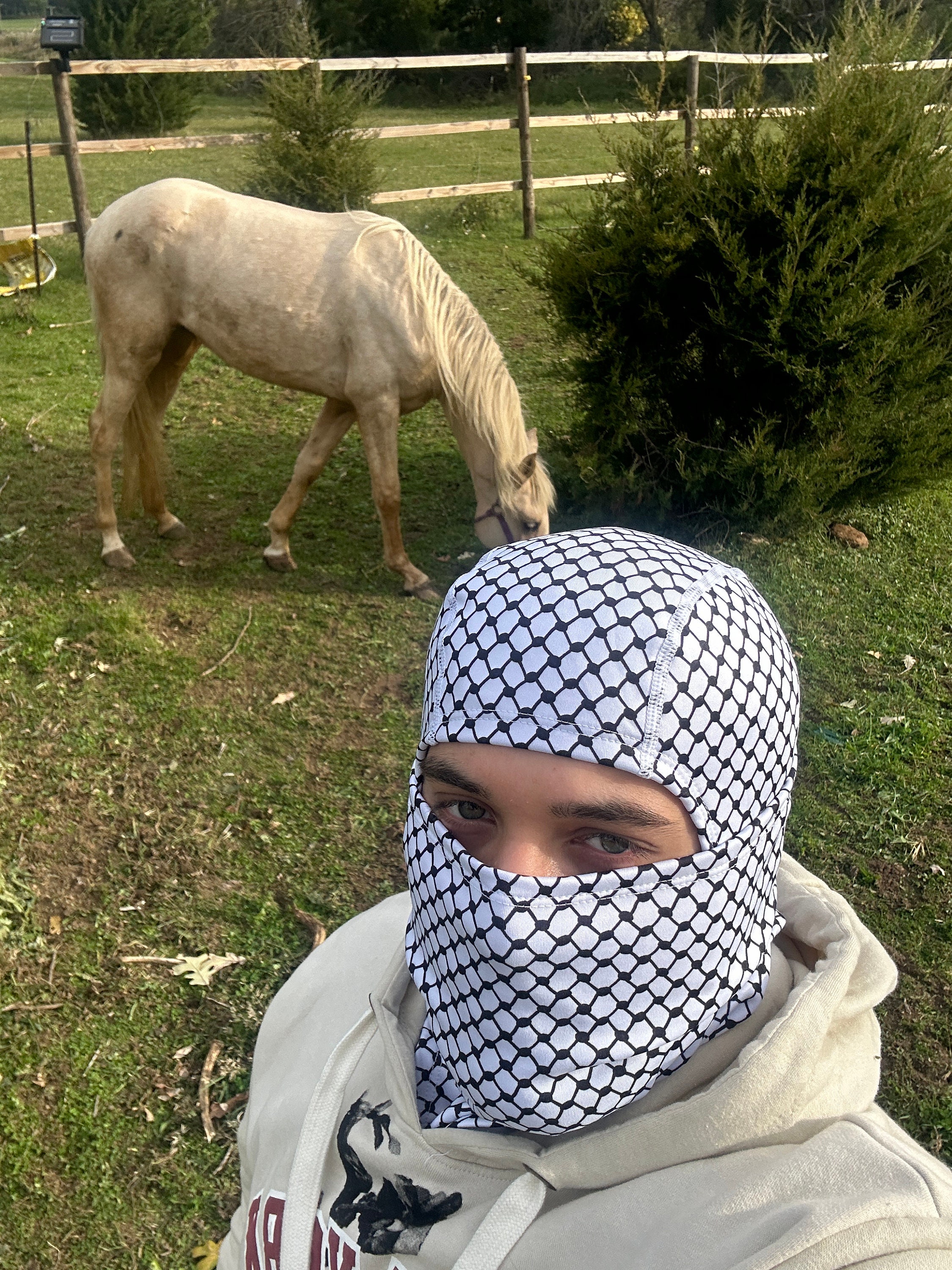 Black White Balaclava Ski Mask, Streetwear Face Cover, Unisex Mask - Etsy