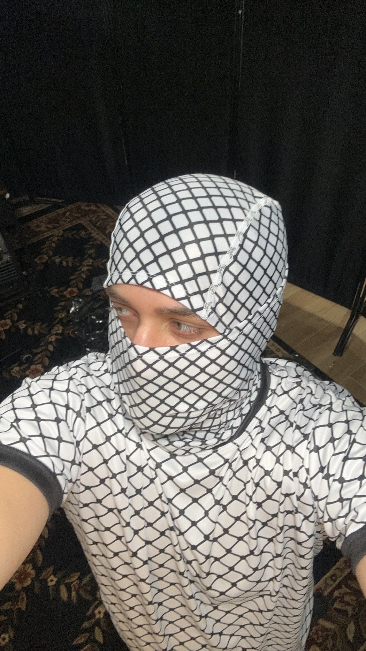 Palestine Keffiyeh Balaclava, Shemagh, Arab / Palestinian Fashion - Etsy