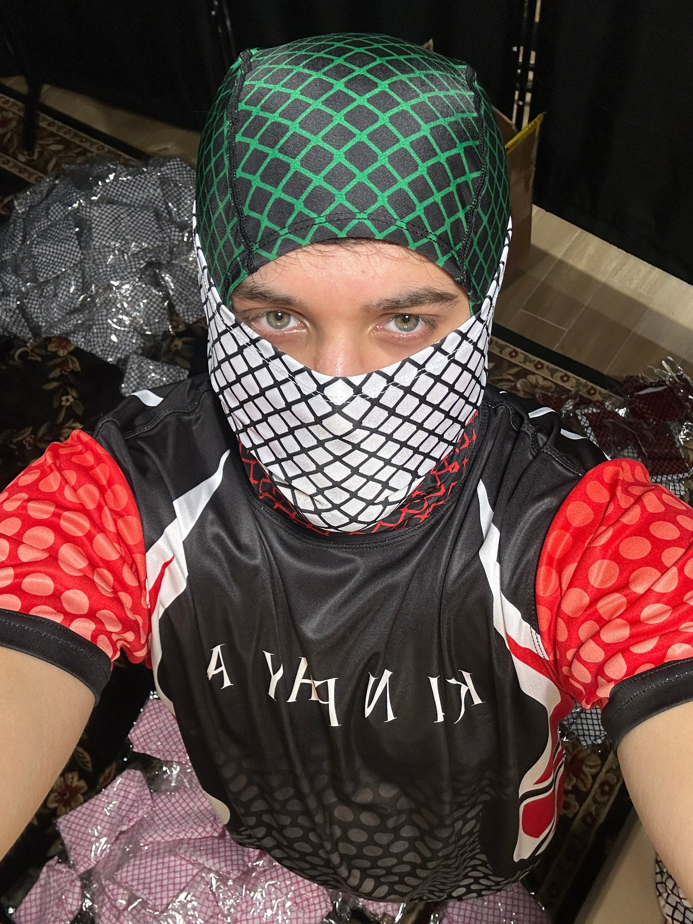 Palestine Keffiyeh Balaclava, Shemagh, Arab / Palestinian Fashion - Etsy