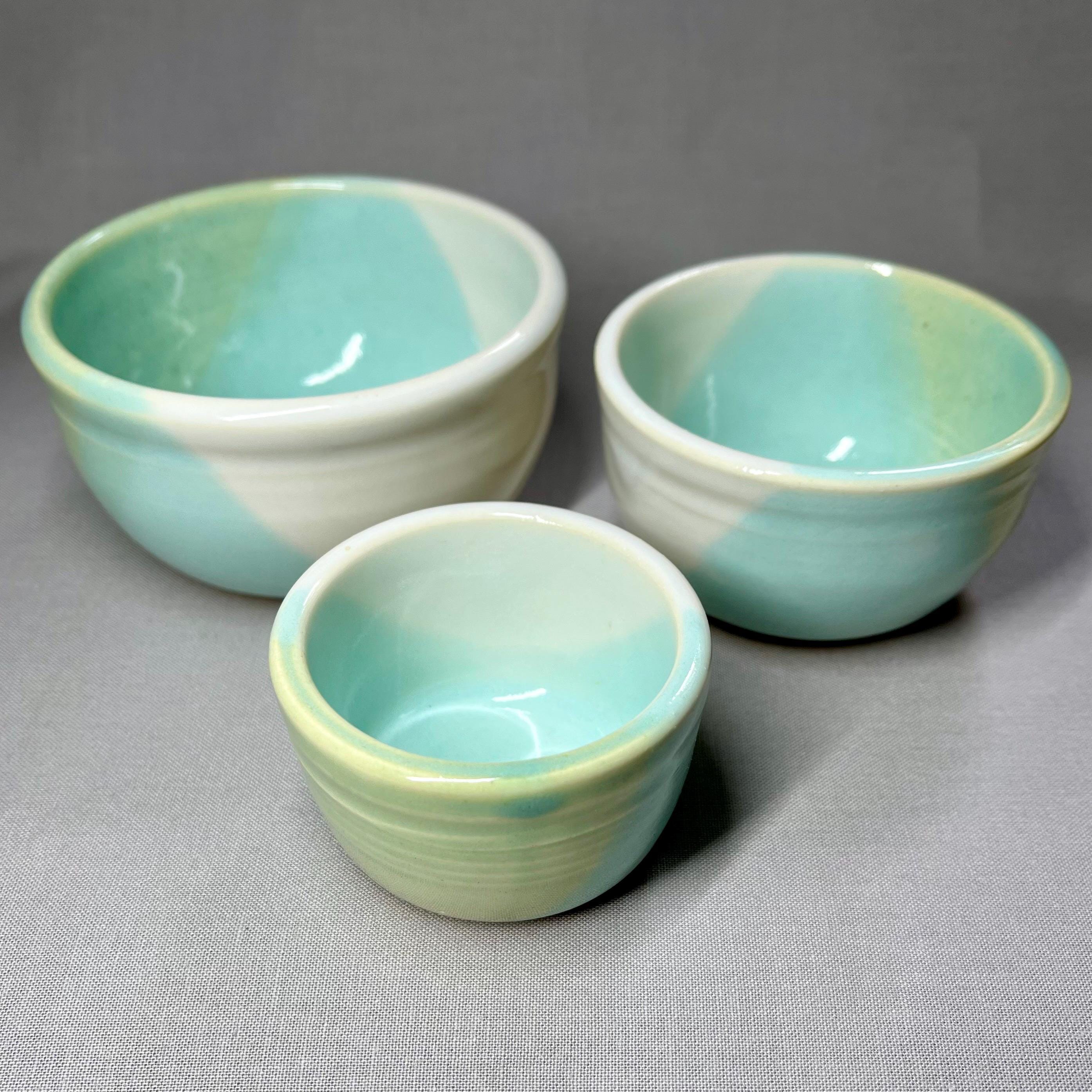 Mini Nesting Ceramic Bowls - Condiment Bowl - Charcuterie & Tapas Dish ...