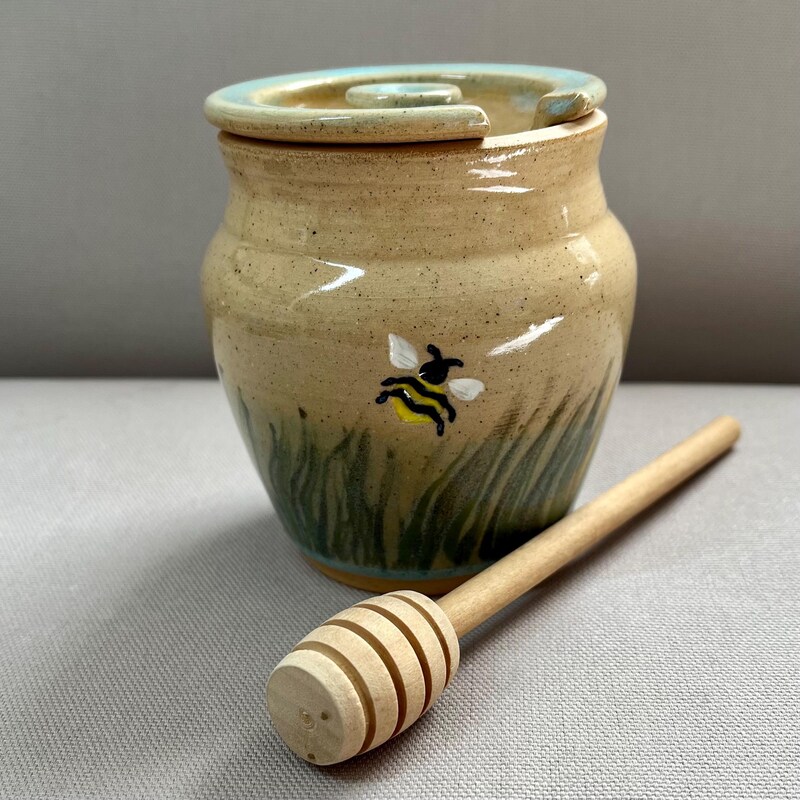 Ceramic Honey Pot - Etsy