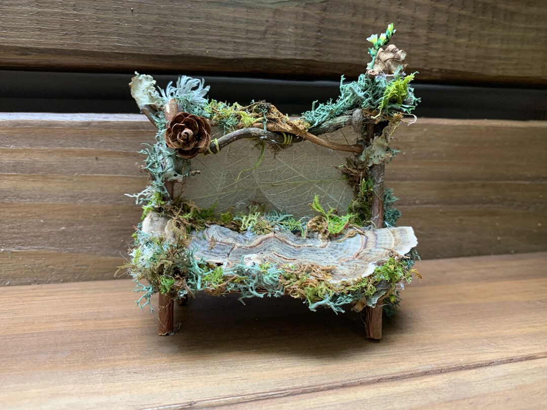 Fairy Bench Fairy House, Fairy Furniture, Miniature Accessories, Fairy ...