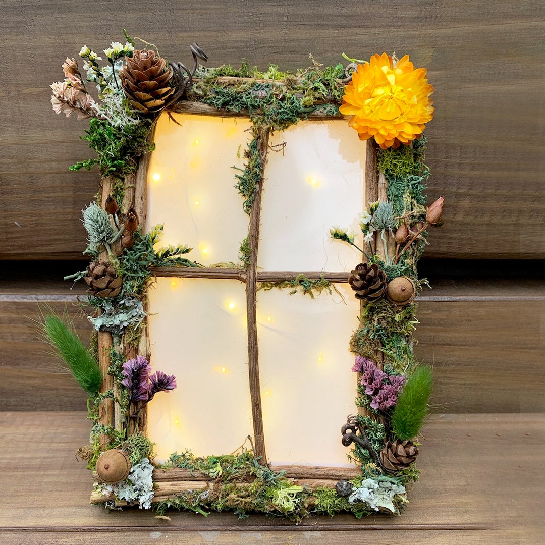 Light up Fairy Window - Night Light, Nite Lite, Fairy Light, Woodland ...