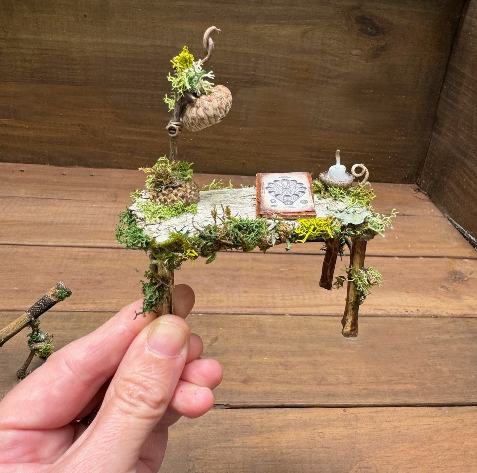 Handcrafted Fairy Astronomer Set: Miniature Telescope & Desk - Etsy