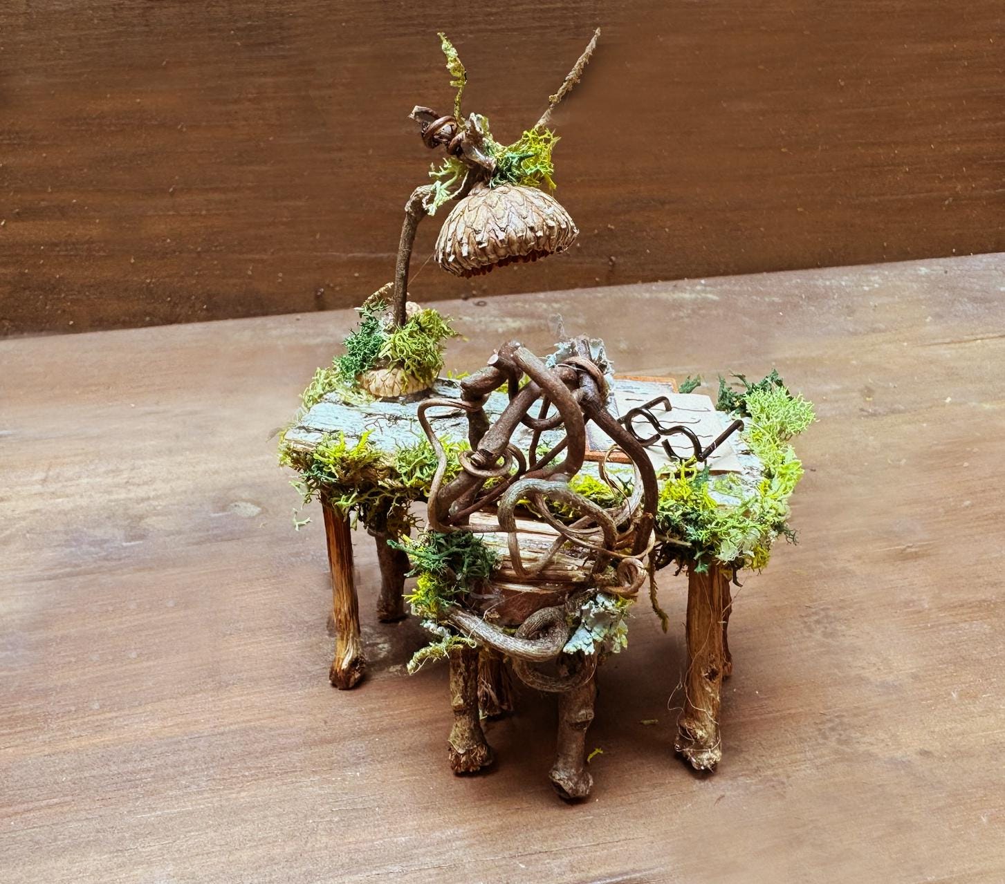 Miniature Fairy Writers Desk Set: Feather Pen & Ink - Etsy