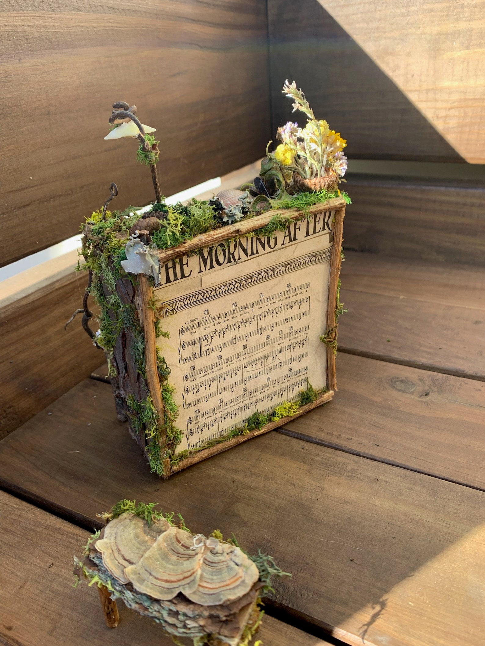 Fairy Piano and Bench: Woodland Music Instrument, Mother of Pearl Keys ...