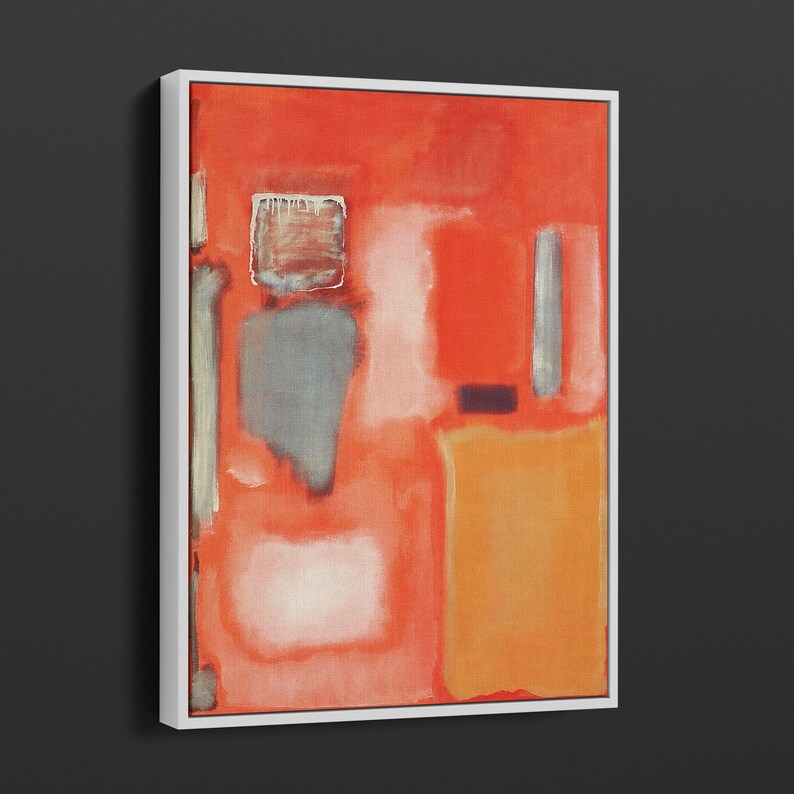 Mark Rothko No 19 1949 Abstract Canvas Wall Art Contemporary Home Decor Modern Wall Decor Mark ...