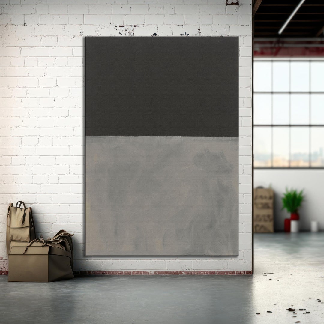 Mark Rothko Untitled 1969 II Black and Gray Ver 2 Abstract Canvas Wall ...