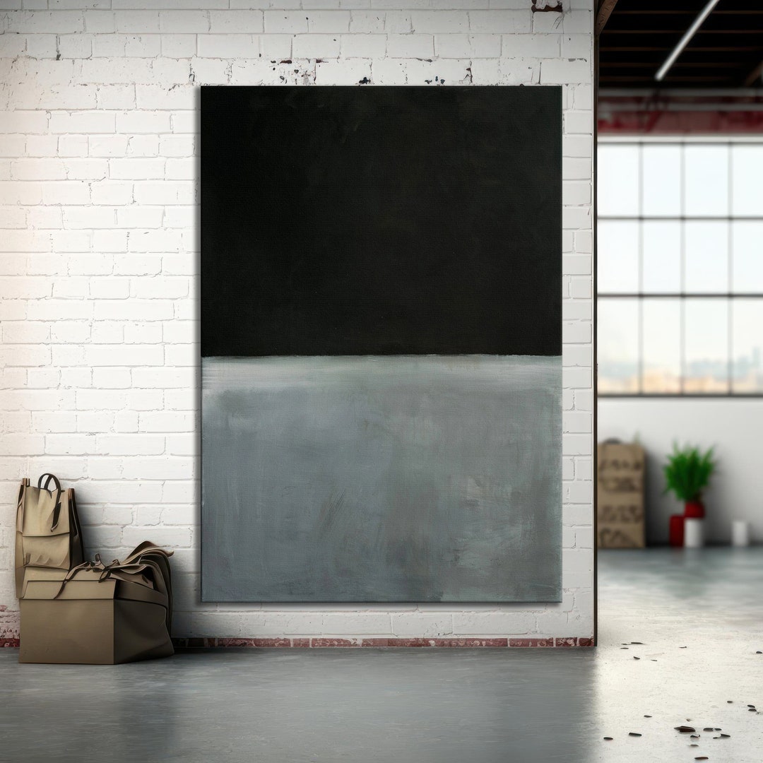Mark Rothko Untitled 1969 II Black and Gray Abstract Canvas Wall Art ...