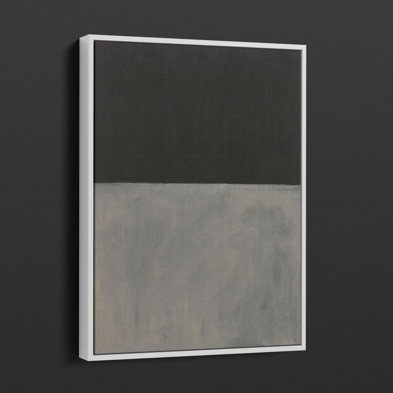 Mark Rothko Untitled 1969 II Black and Gray Ver 2 Abstract Canvas Wall ...
