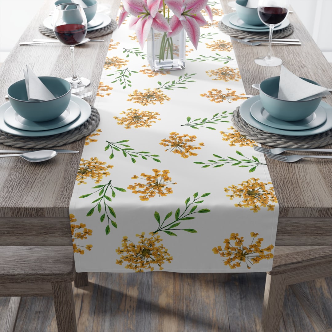 Wildflower Table Runner Flower Aesthetic Home Decor Gift for Mother's ...