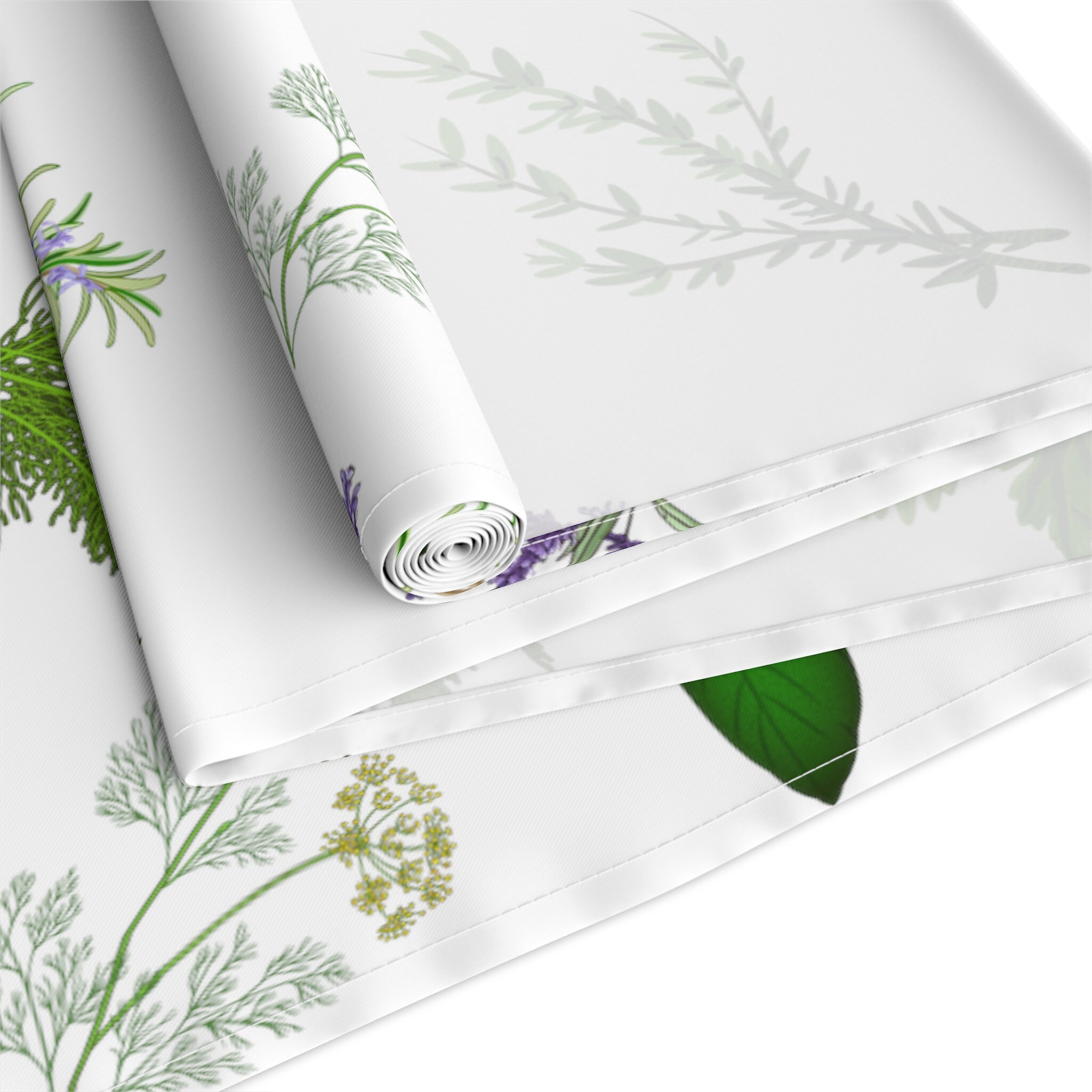 Herbs Pattern Table Runner Aesthetic Home Decor Gift for Mother's Day ...