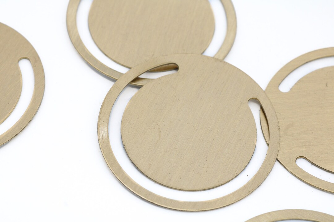 Circular Brass Blank Bookmarks | 1 3/4" - Etsy