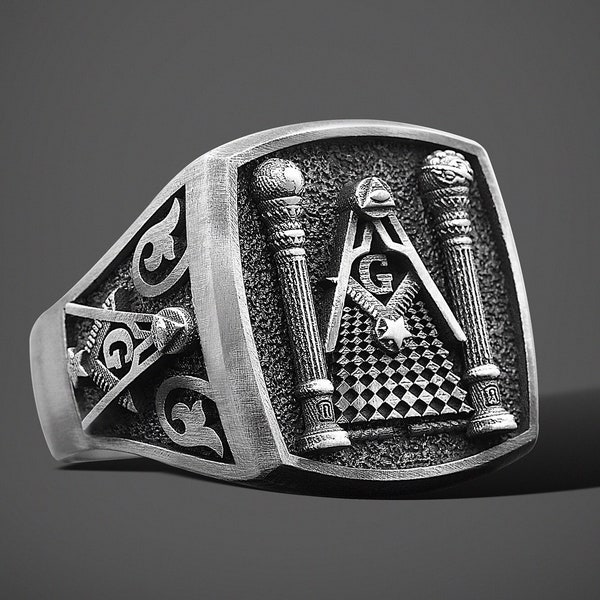 Antique Masonic Ring - Etsy
