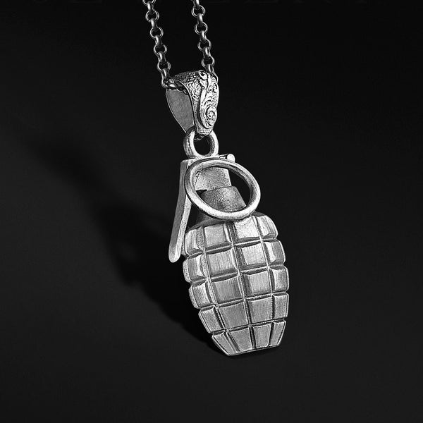 Sterling Silver Grenade - Etsy