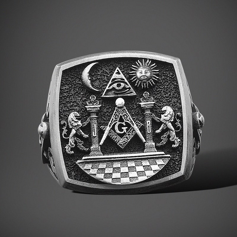 Masonic Ring - Etsy