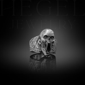 Sterling Horror Ring Silver Zombie Ring 925k Silver Handmade Ring Mens ...
