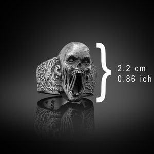 Sterling Horror Ring Silver Zombie Ring 925k Silver Handmade Ring Mens ...