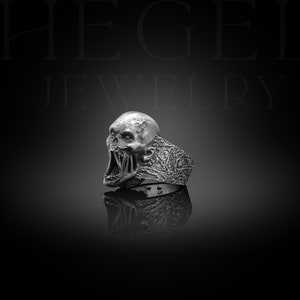 Sterling Horror Ring Silver Zombie Ring 925k Silver Handmade Ring Mens ...
