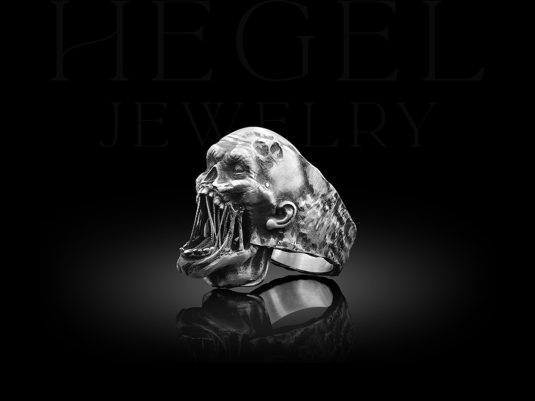 Sterling Horror Ring Silver Zombie Ring 925k Silver Handmade Ring Mens ...
