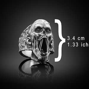 Sterling Horror Ring Silver Zombie Ring 925k Silver Handmade Ring Mens ...