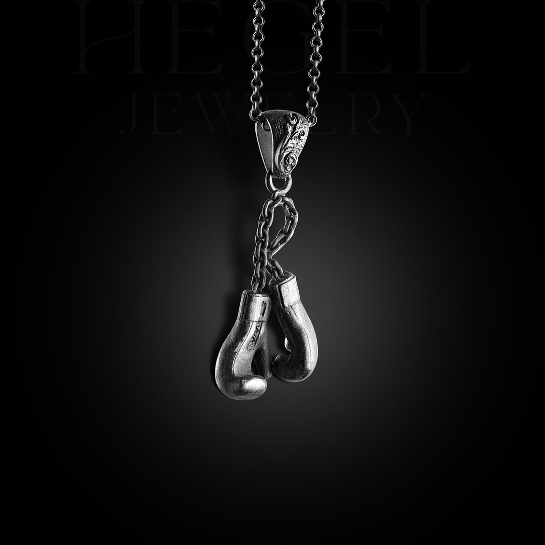 3D Silver Boxing Gloves, Silver Punch Boxing Glove, Handmade Silver ...