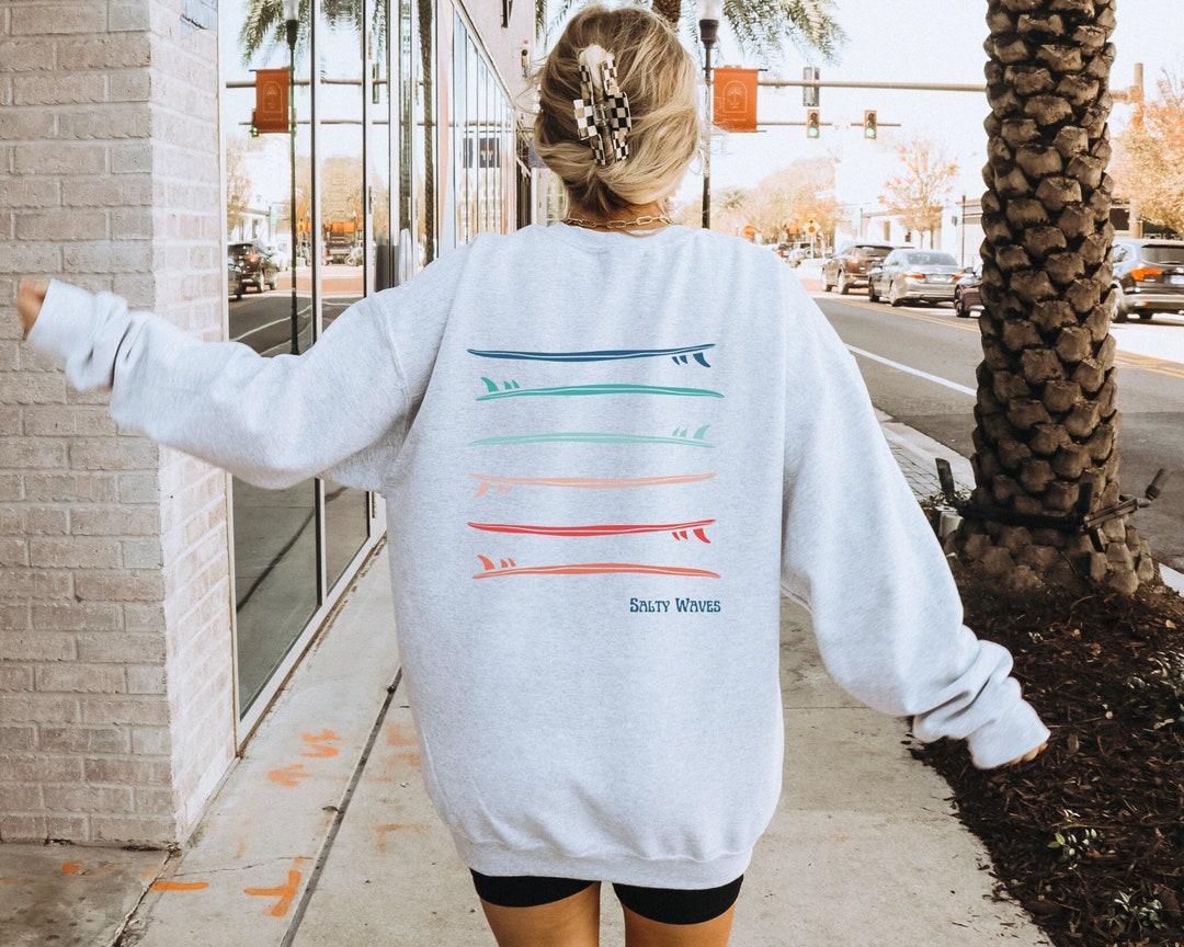 Beach Sweatshirt, Surf Sweatshirt, Summer Vibes Shirt, Beach Lover Top ...
