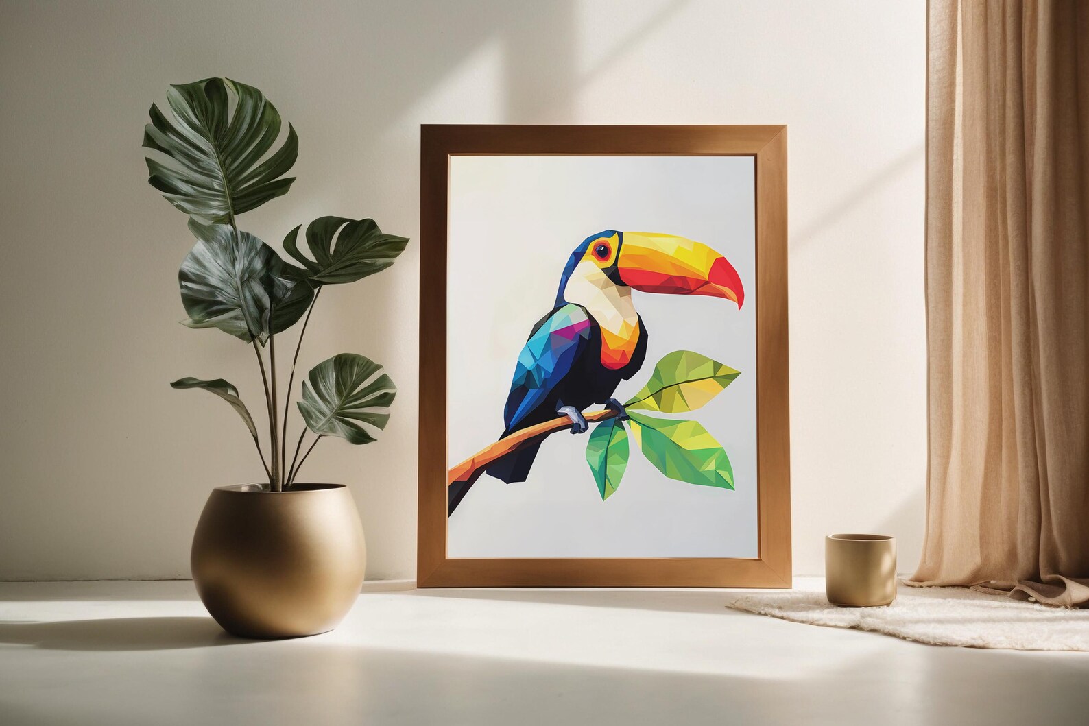 Toucan Wall Art, Digital Download, Toucan Art for Wall Decor, Computer ...