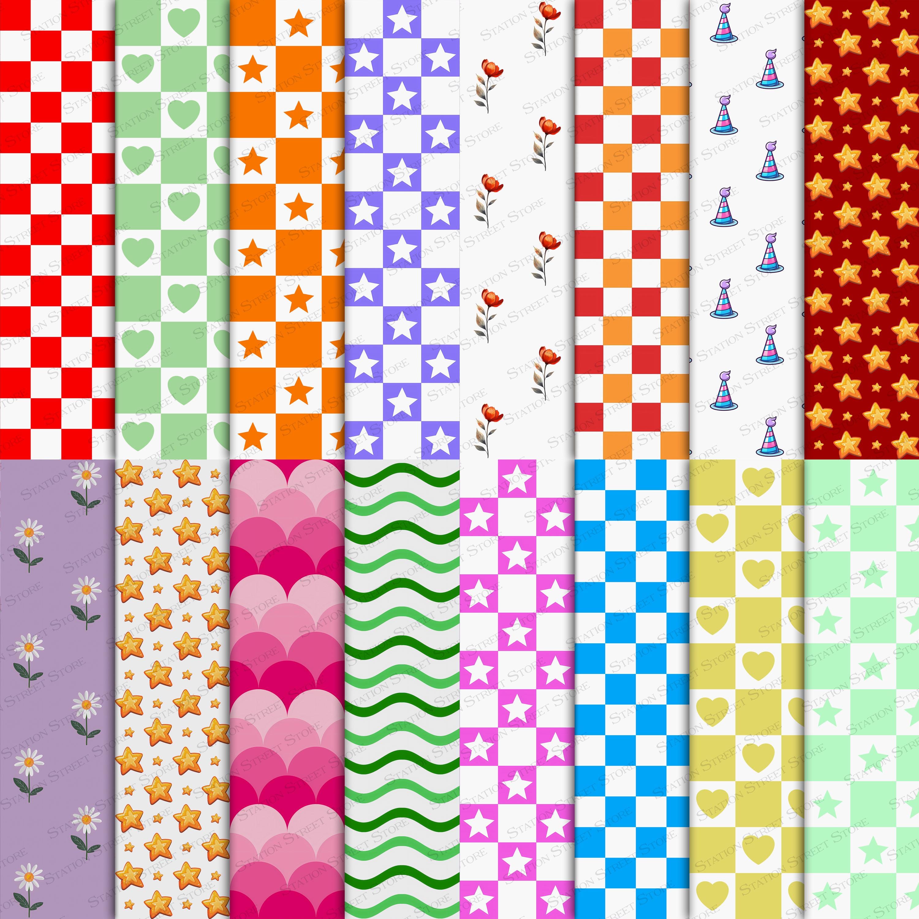 300 Seamless Pattern Digital Paper Bundle for Wrapping Paper ...