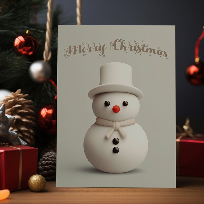 Snowman Digital Art - Christmas Digital Art - Christmas Wall Art ...