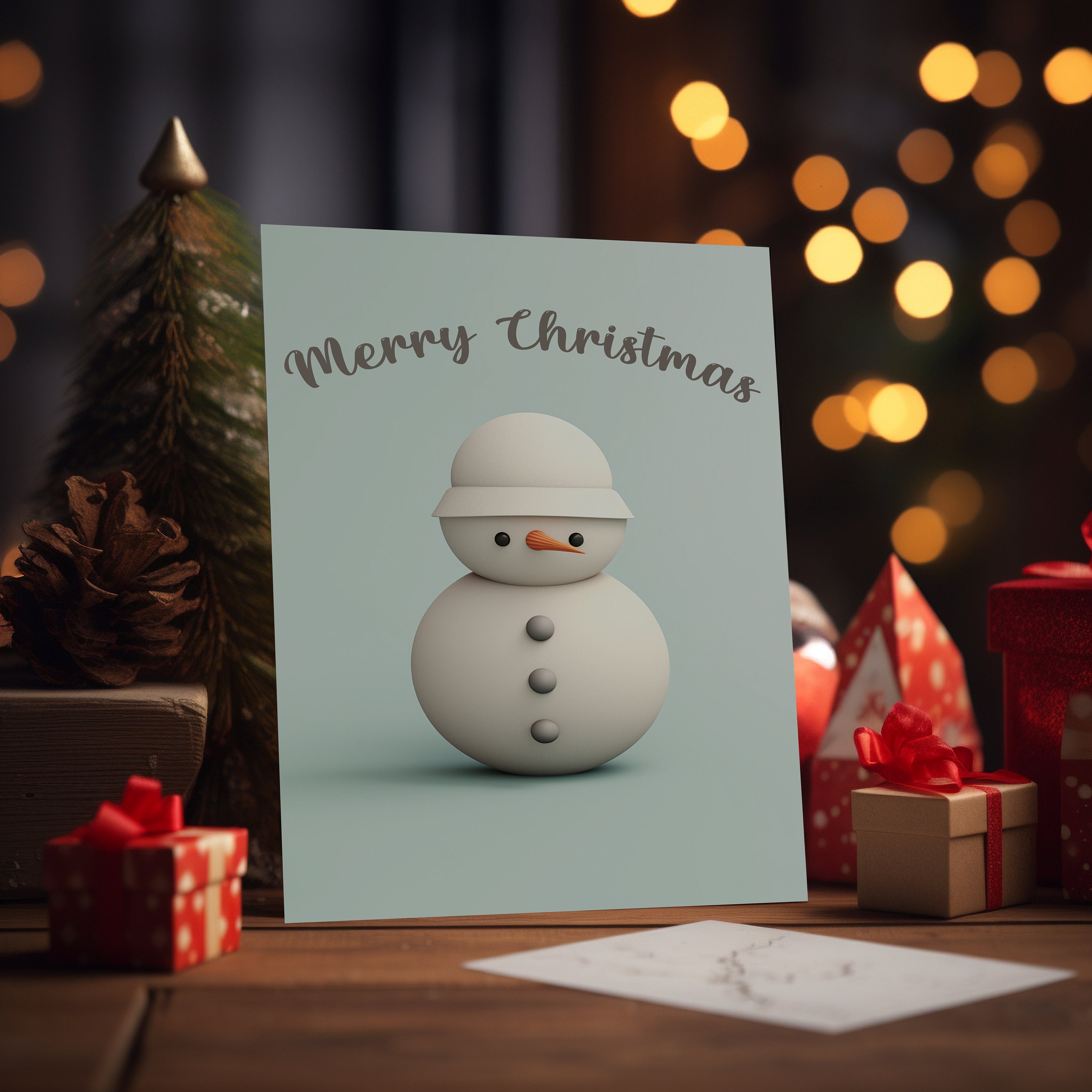 Snowman Digital Art - Christmas Digital Art - Christmas Wall Art ...