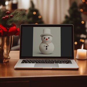 Snowman Digital Art - Christmas Digital Art - Christmas Wall Art ...