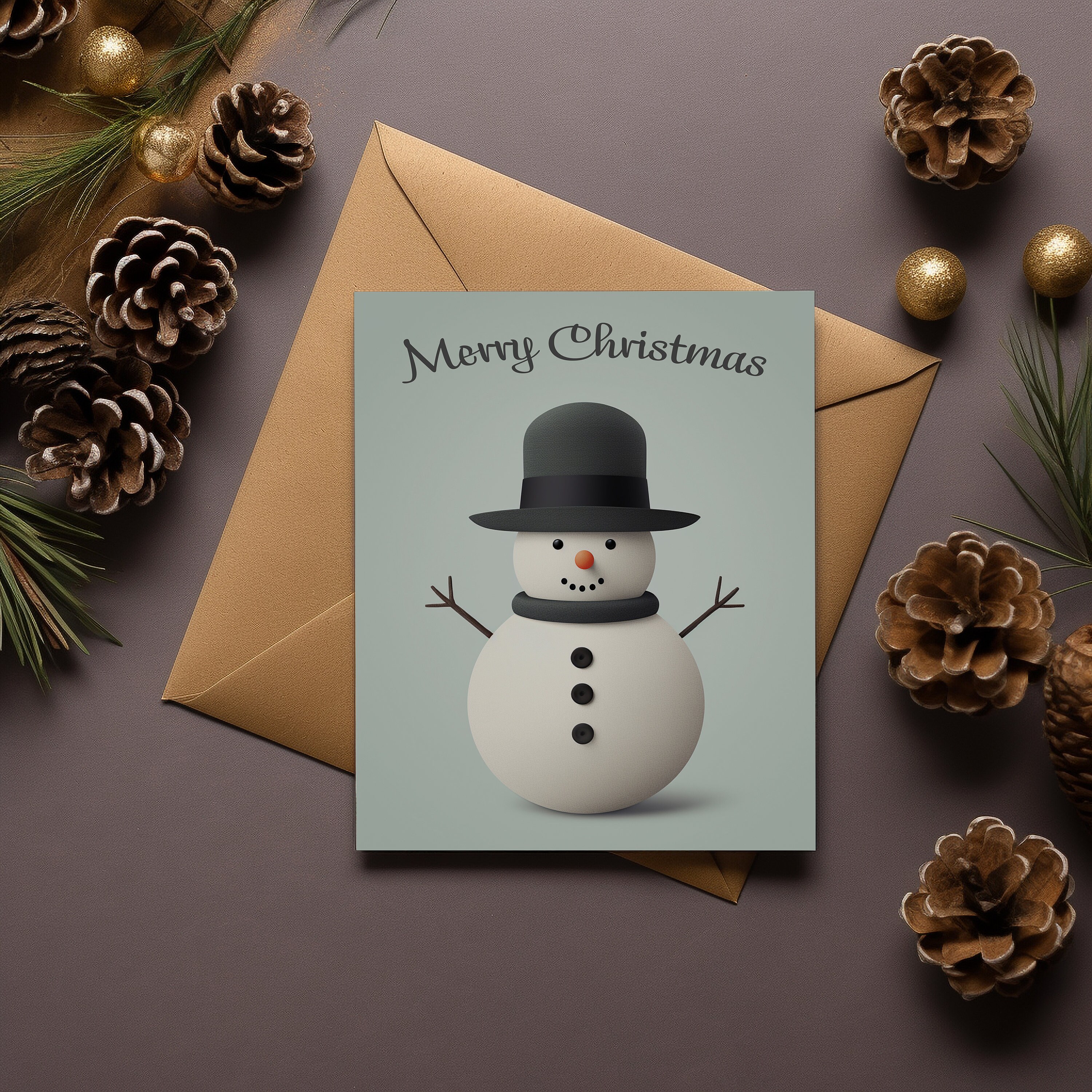 Snowman Digital Art - Christmas Digital Art - Christmas Wall Art ...