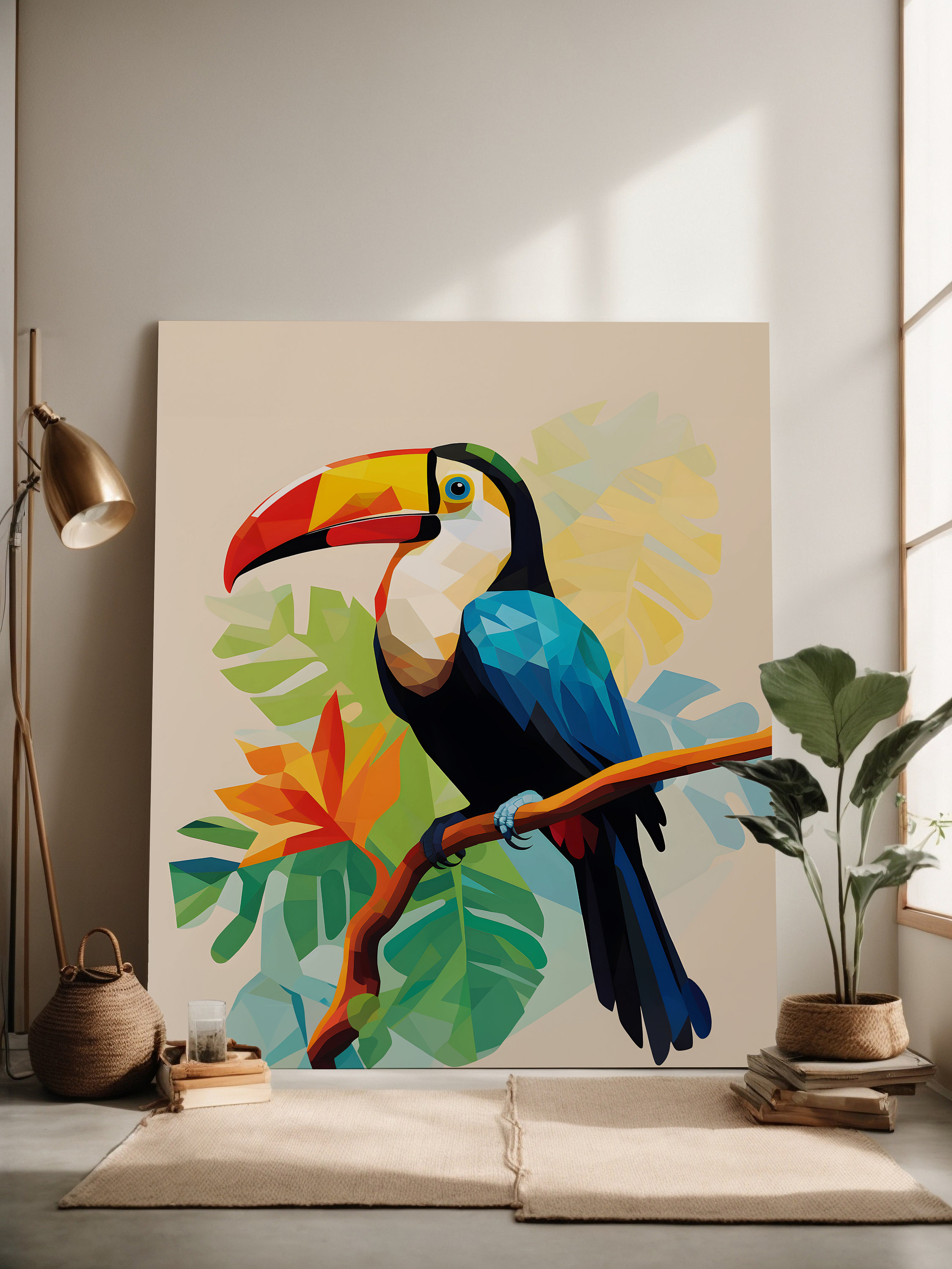 Toucan Digital Art Toucan Wall Art Printable Wall Art Minimalist Wall ...
