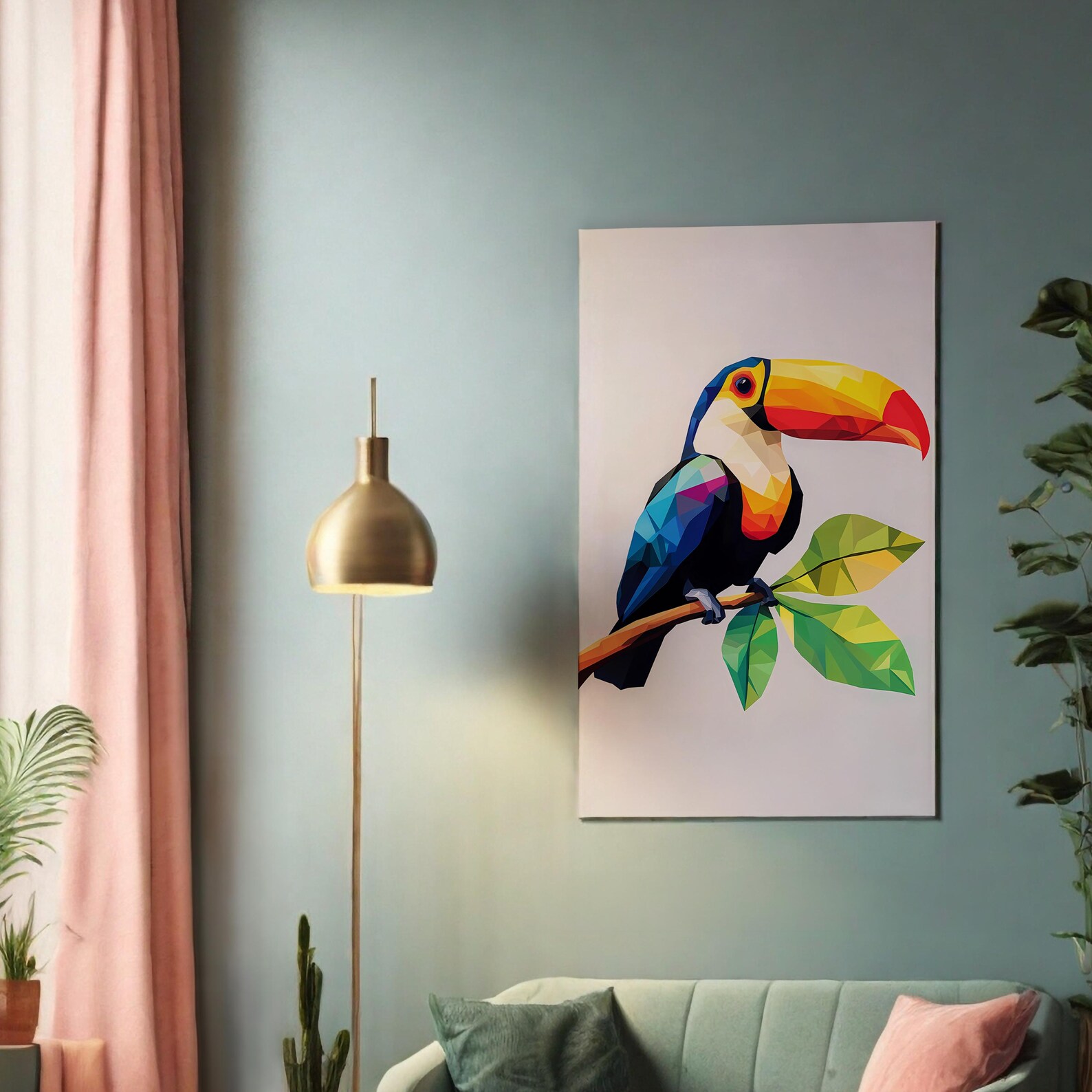 Toucan Wall Art, Digital Download, Toucan Art for Wall Decor, Computer ...