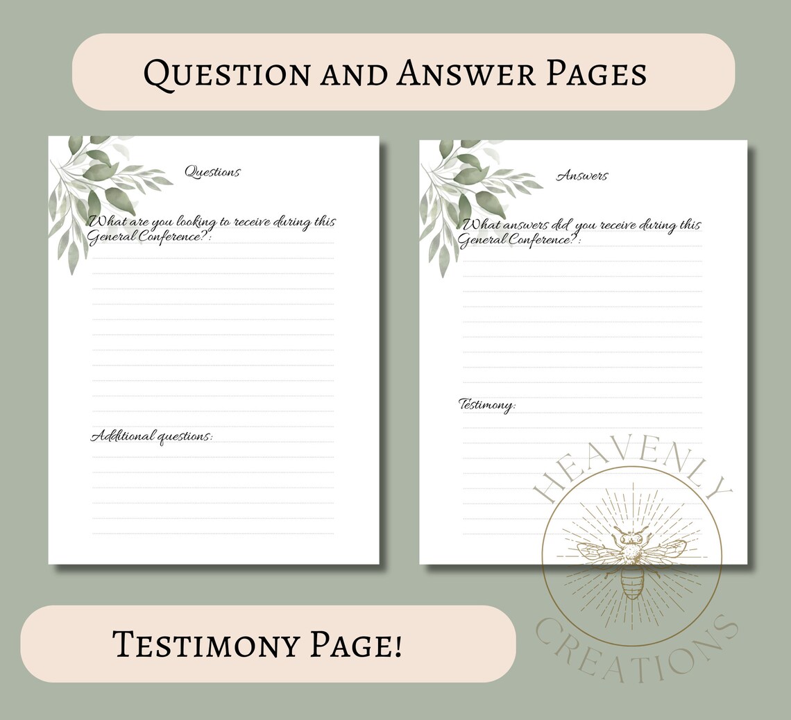 General Conference 2023 Notes Study Journal LDS General Conference ...