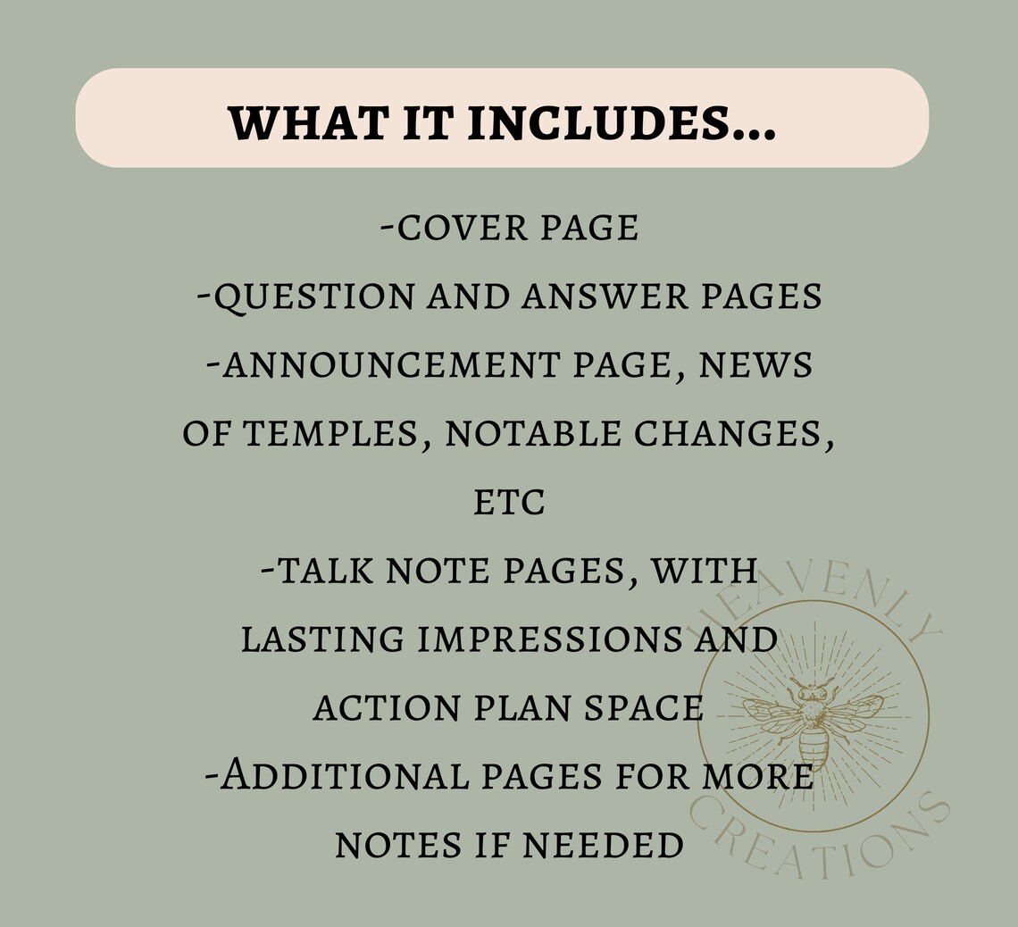 General Conference 2023 Notes Study Journal LDS General Conference ...