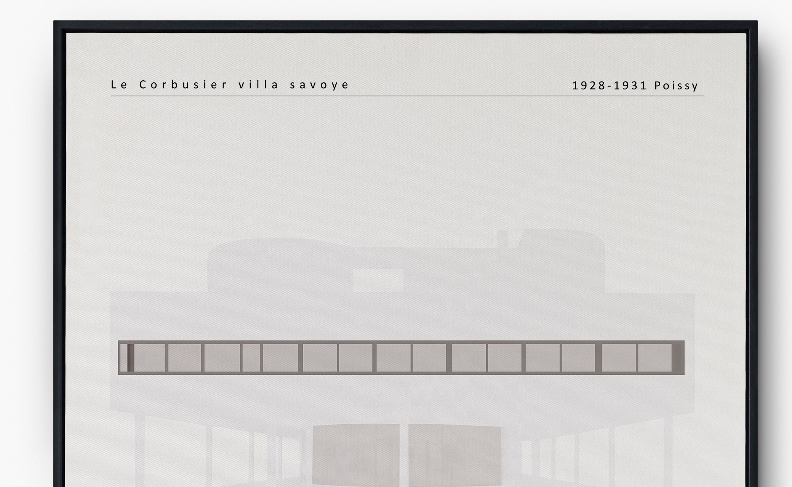 The Iconic Villa Savoye by Le Corbusier Poster, Architectural Poster ...