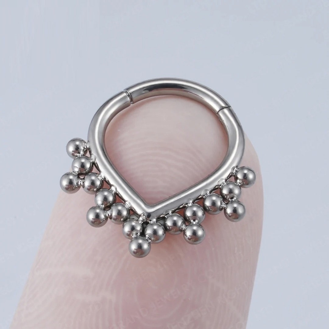 Implant Grade Titanium ASTM F136 Beads Segment Hinged Nose - Etsy