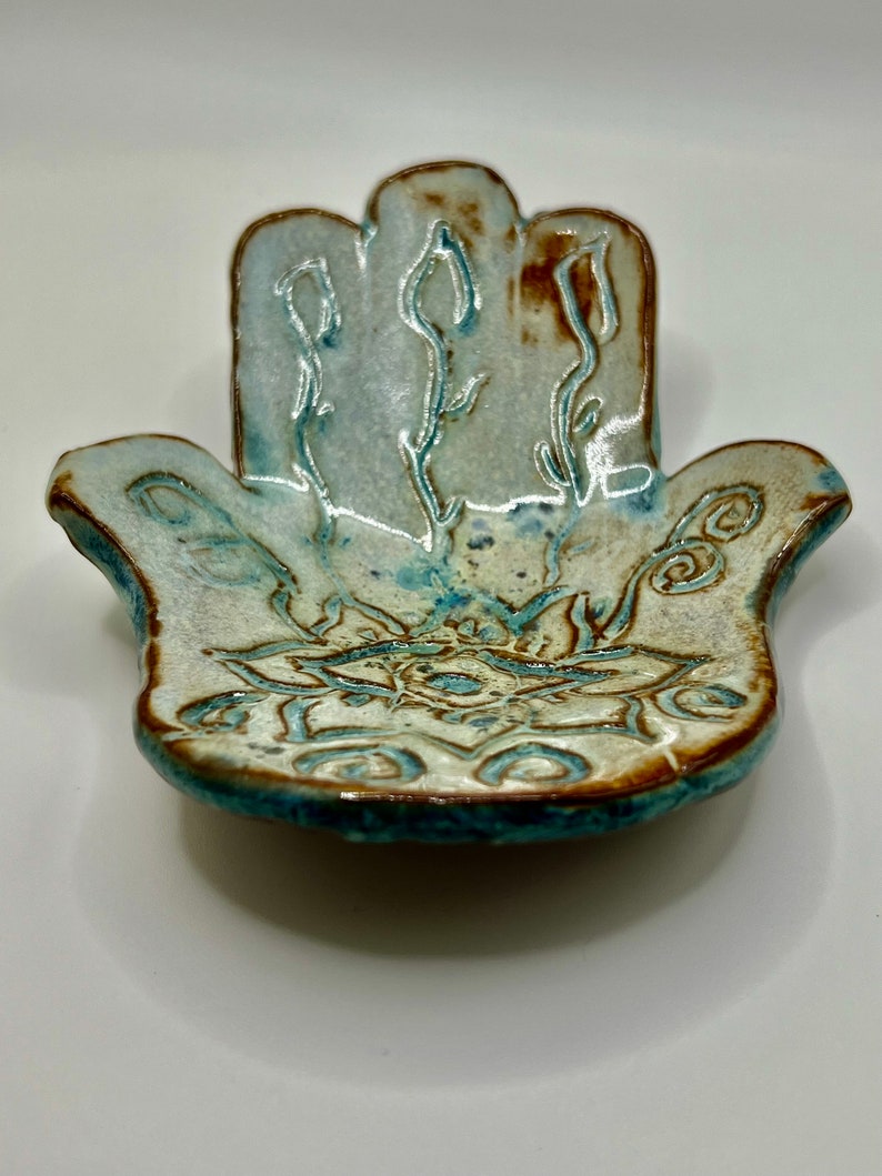 Hamsa Dish, Tea Light, Pottery - Etsy