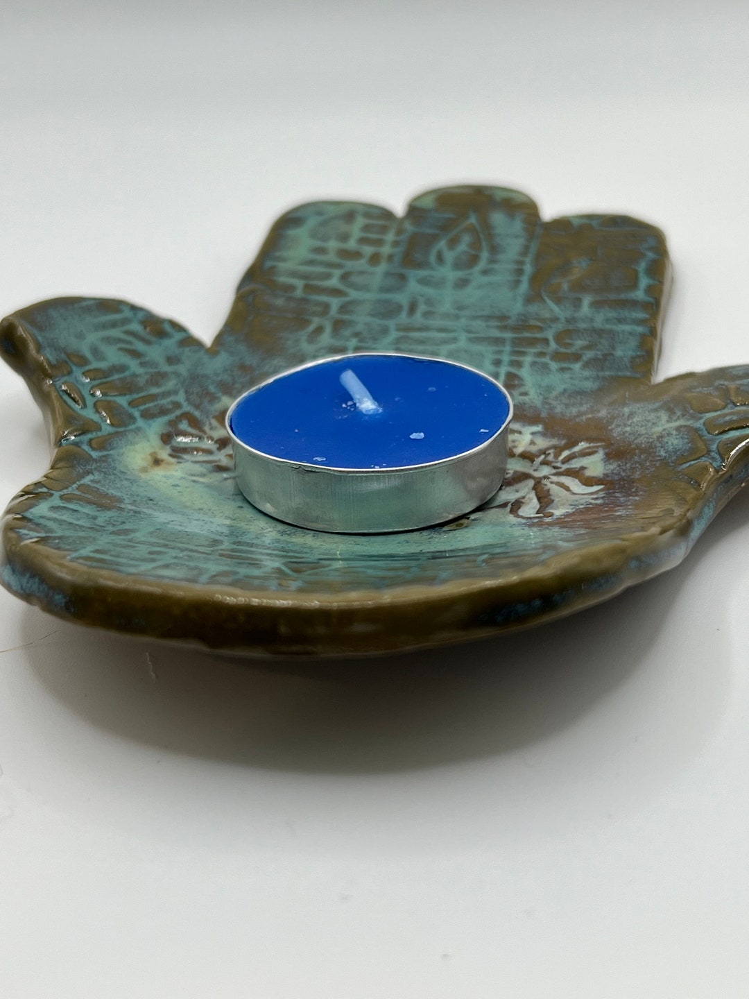 Hamsa Dish, Tea Light, Pottery - Etsy