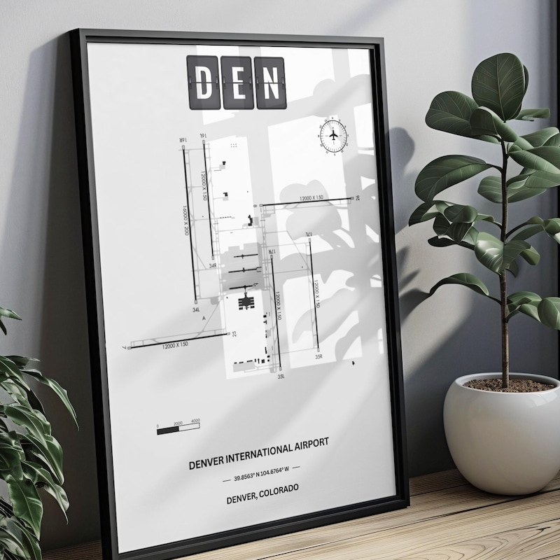 Airport Runway Map - Etsy